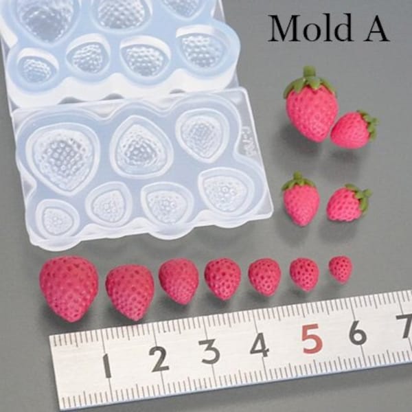 Strawberry 3d Silicone Mold - Etsy