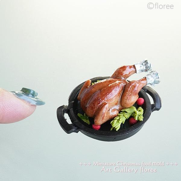 Silicone Mold, 3D Miniature Roasted Chicken Mold for Dollhouse ...
