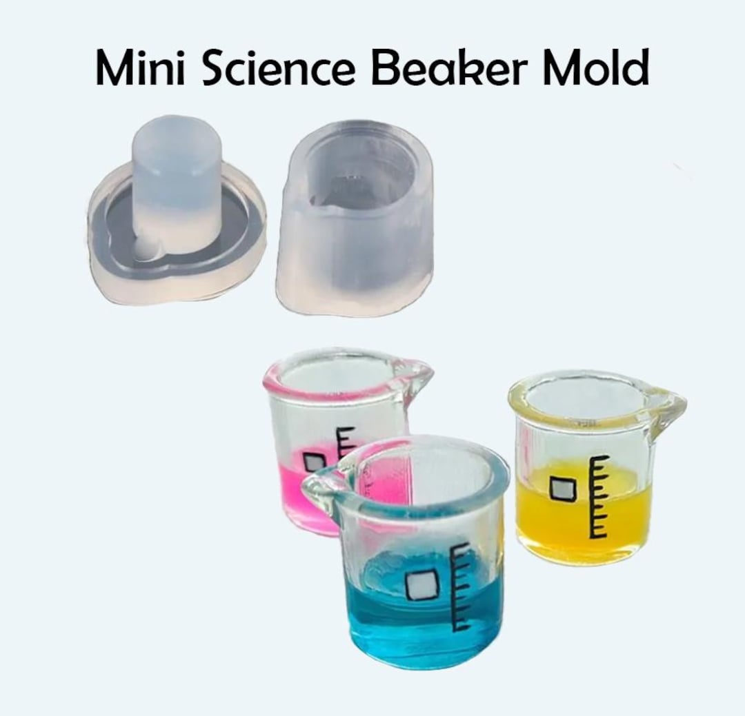 Silicone Mold, Mini Science Beaker Mold , Miniature Science Lab ...