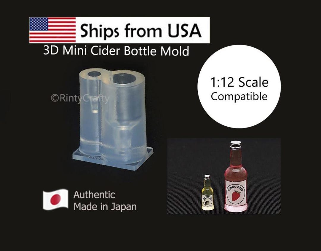 3D Silicone Mold Miniature Tall Soda Glass Mold for Miniature Crafts ...