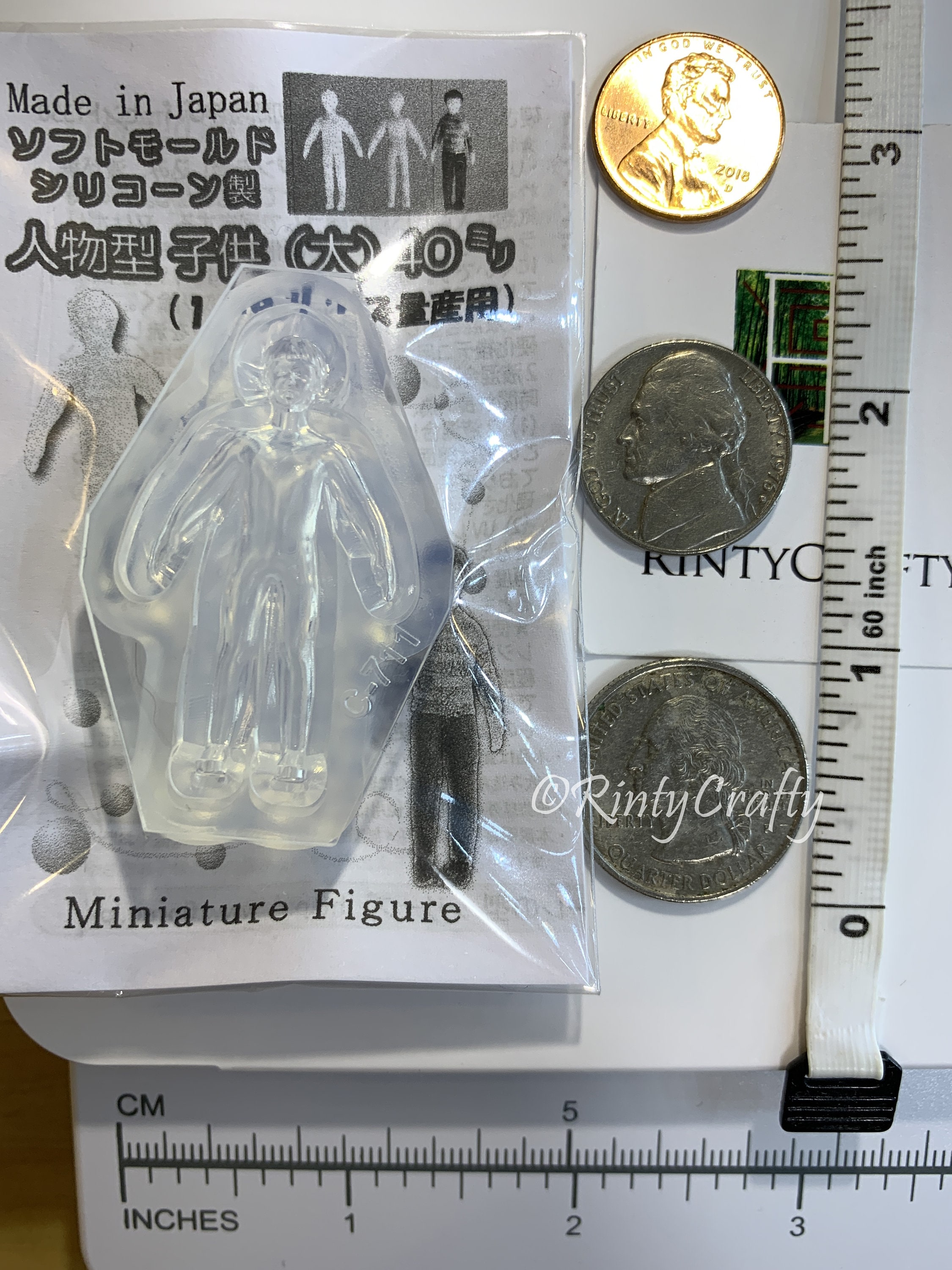 Silicone Mold, 1/28 Scale Miniature Human Mold, Miniature Child Figure ...