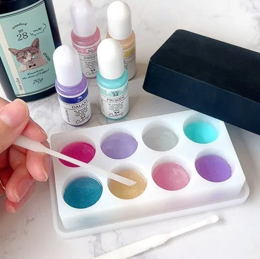 Craft Tools - Silicone Uv-resin Storage Palette Box With Silicone ...