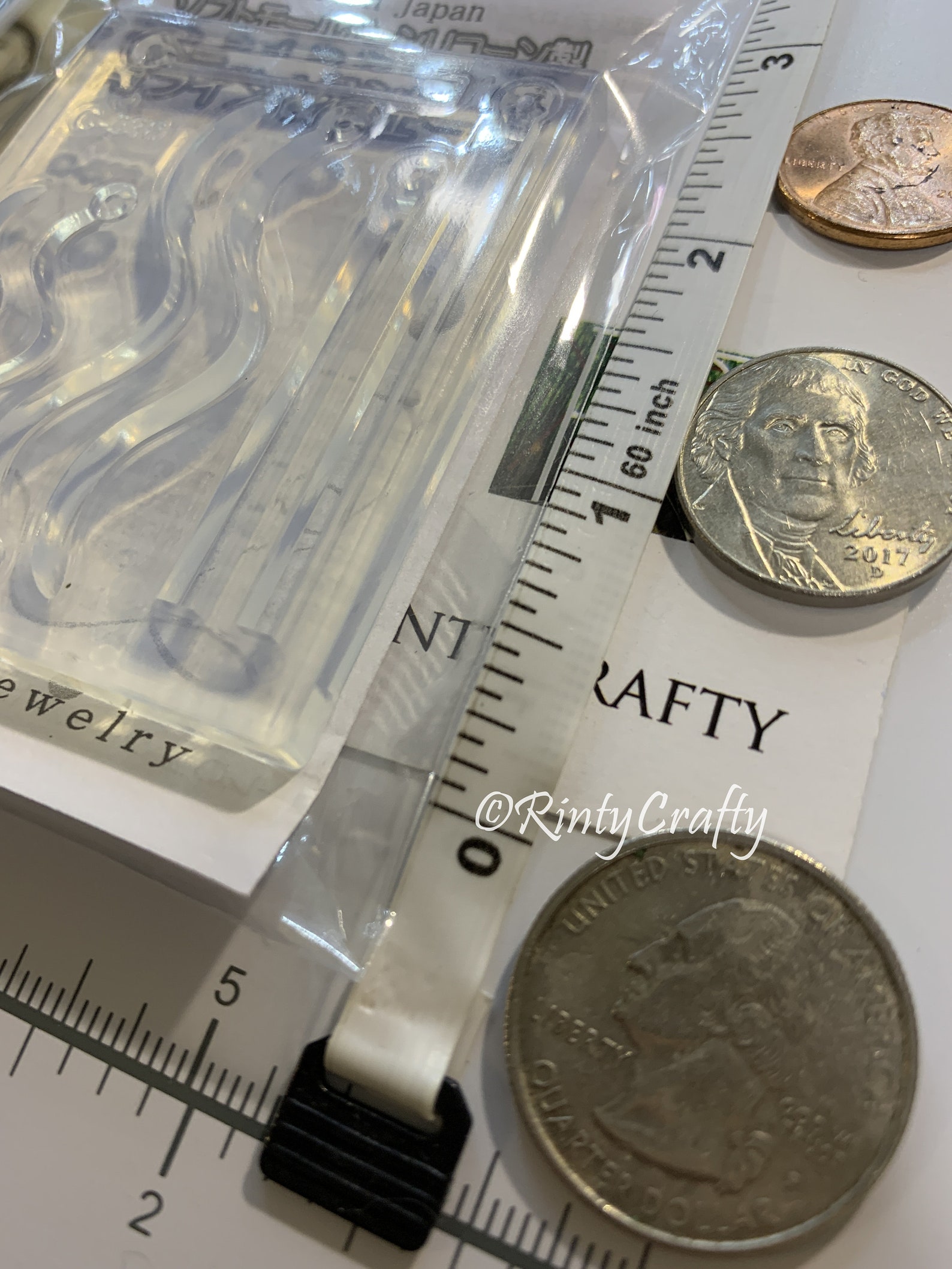 Silicone Mold, Lovely Jewelry Stick Series Long Charm With Key Ring ...