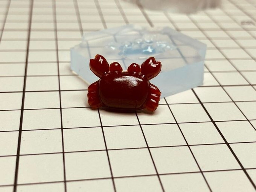 Silicone 3D Mold, Miniature Crab Mold, Mini Crab Charm Mold, for Epoxy ...