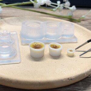 Silicone Mold, 3D Ramekin Mold, Miniature Creme Brulee Mold 1:12 ...