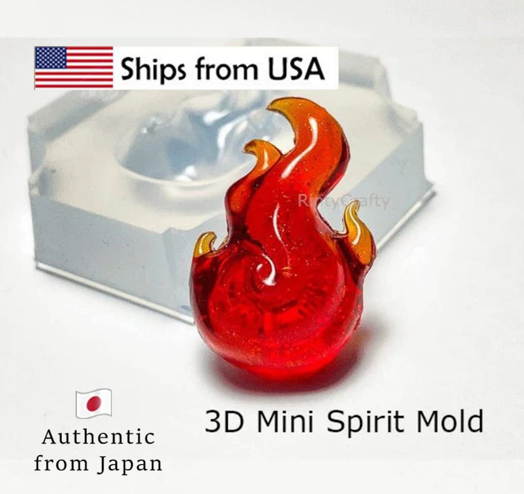 Silicone Mold, 3D Mini Spirit Mold, (bonfire Mold / Burning Fire Mold ...