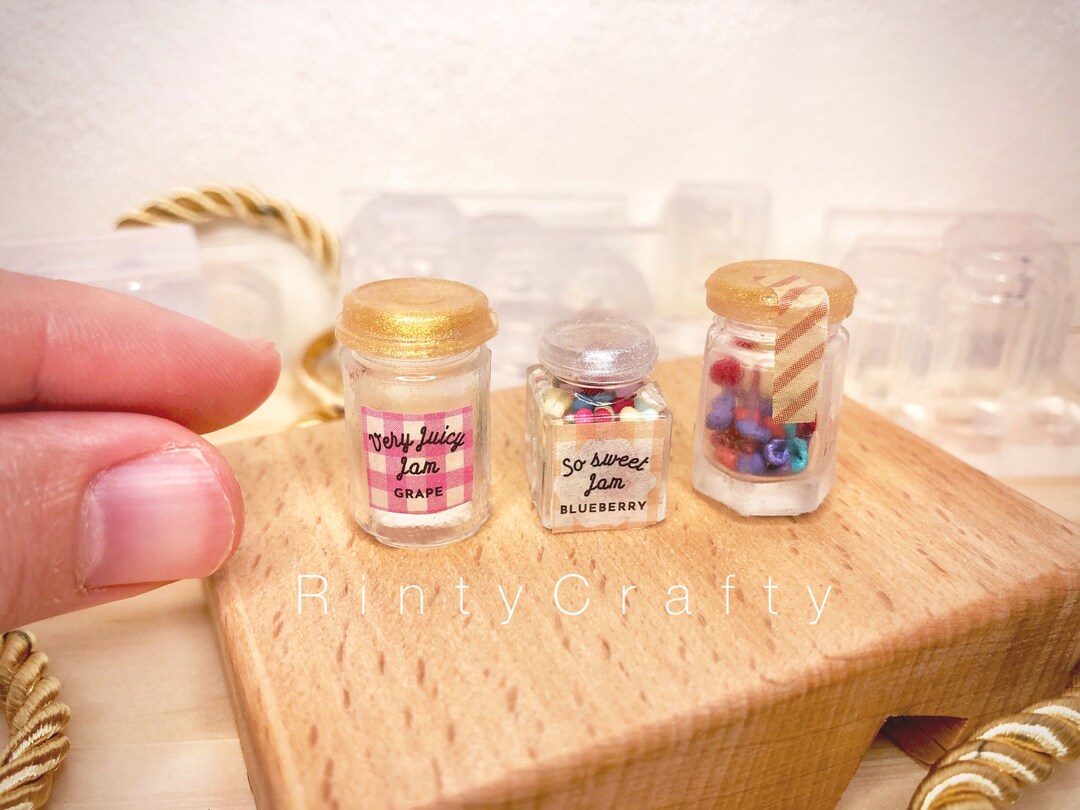 Miniature Transparent Jar Mold Collection (3 Designs), Miniature ...