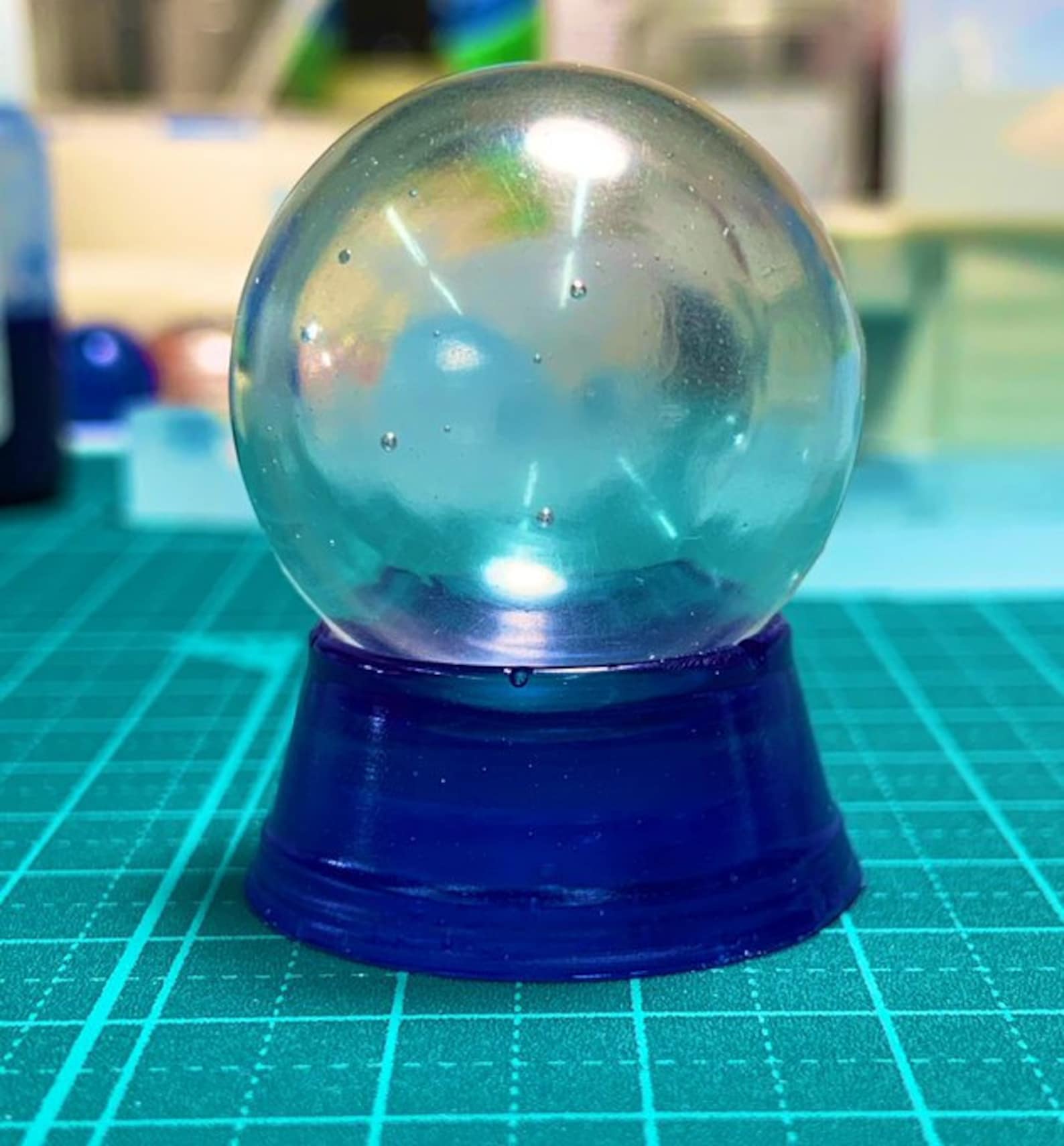 Silicone Mold L Snowglobe Mold, Hollow Dome Round Transparent Sphere ...