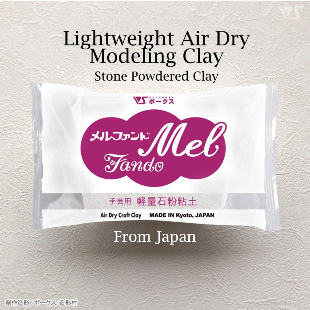 Japan Mel FANDO Clay Lightweight Type stone Powder Clay in White Air ...