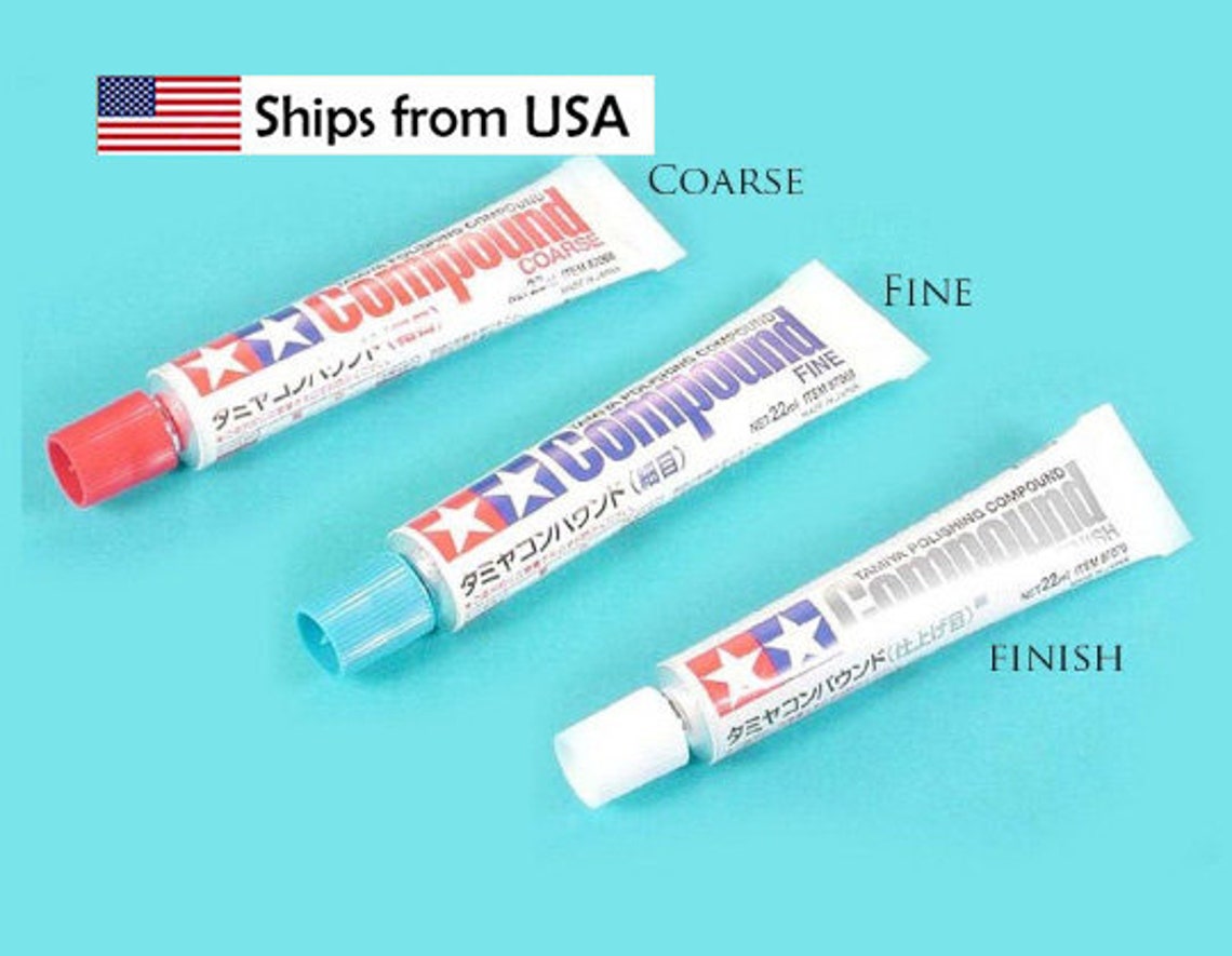 Set of 3 of 22ml TAMIYA Compound Polishing Finish Paste for - Etsy