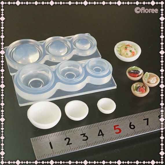 Silicone Mold Miniature 3D Round Porcelain Bowl Mold for UV - Etsy