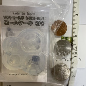 Swiss Roll Mold, Silicone Mold, Miniature Swiss Roll, Dollhouse Food ...