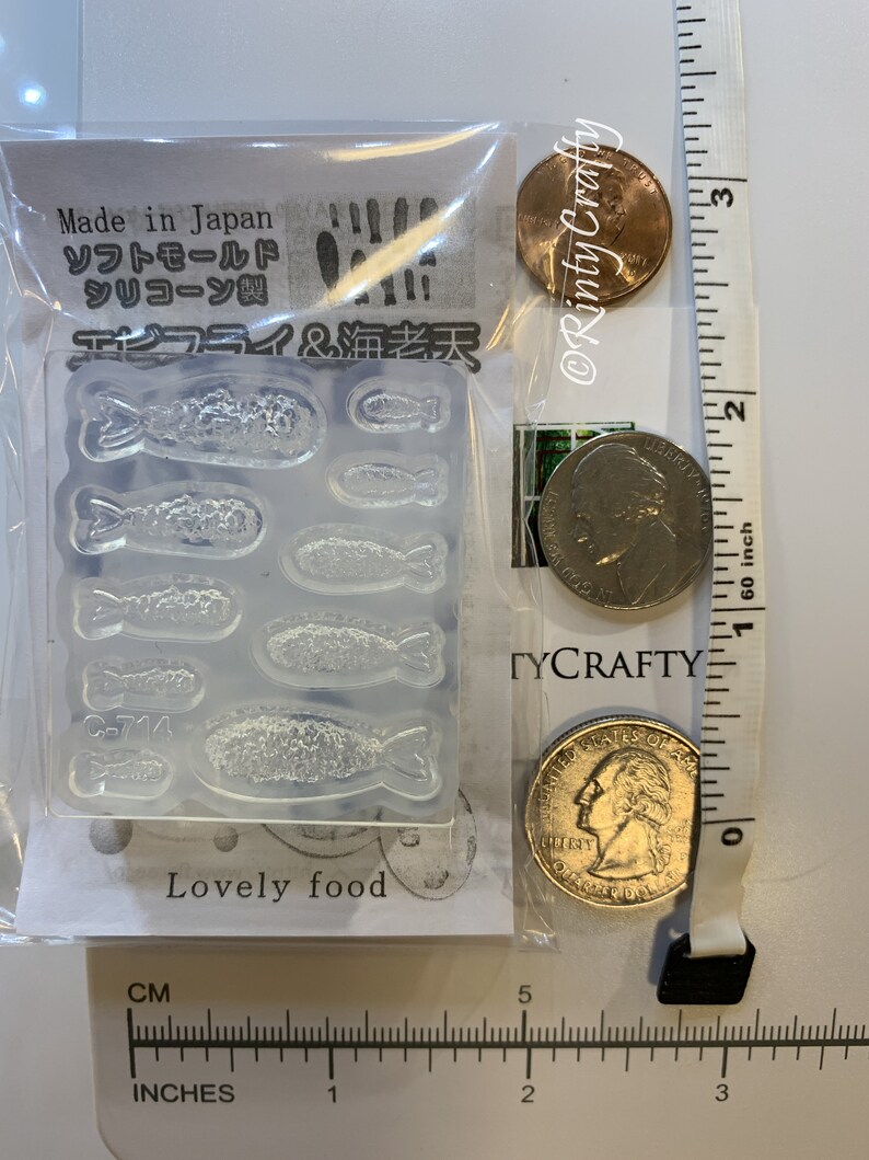 Silicone Mold Deep Fried Prawn Mold Ebi Fry Mold Miniature - Etsy