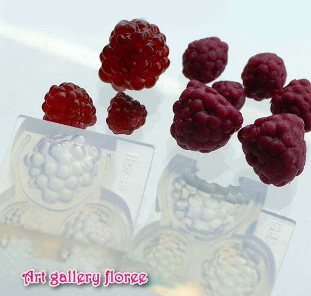 Silicone 3D Mold Berry Mold Blackberry Mold Raspberry Fake Food ...