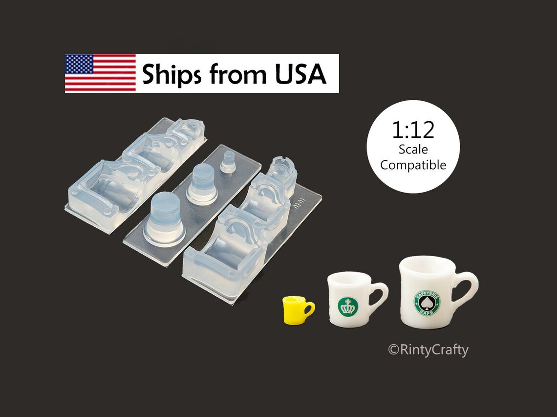 Silicone Mold Miniature Mug Mold Cafe Cup Mold Coffee Cup | Etsy