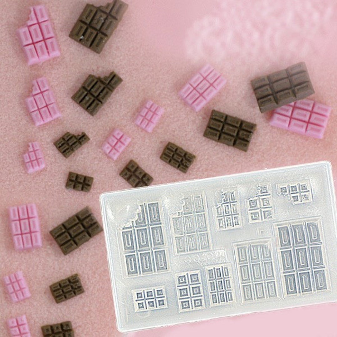 Silicone Mold Chocolate Bar Miniature Dollhouse Food Dessert High ...