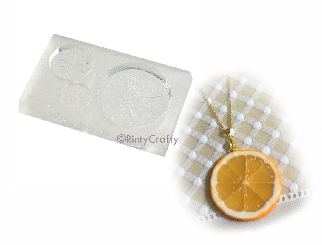 Silicone Mold, Orange Fruit Slice Mold, Lemon Slice, Citrus Fruits ...