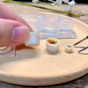 Silicone Mold, 3D Ramekin Mold, Miniature Creme Brulee Mold 1:12 ...