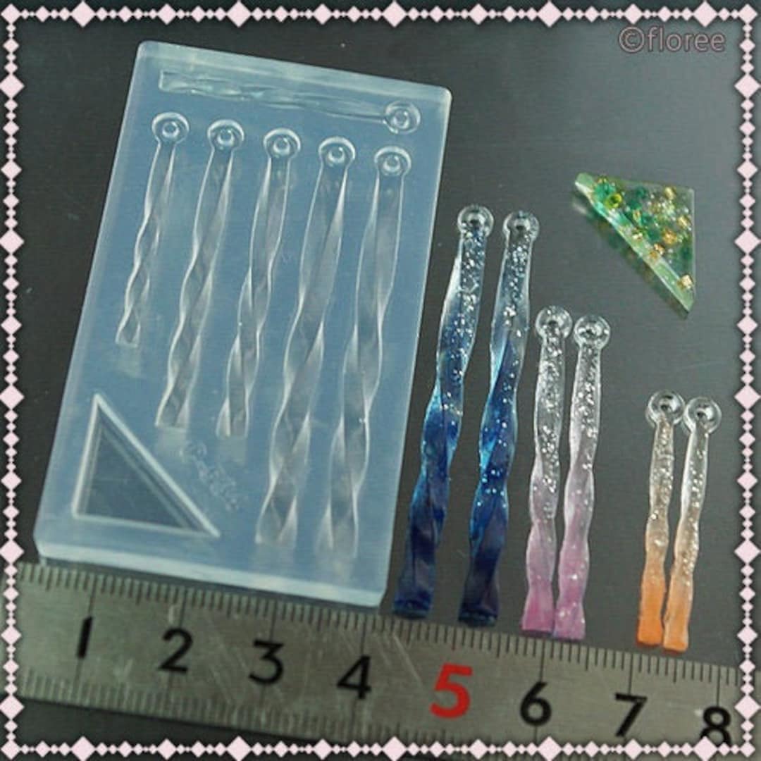 Silicone Mold, Icicle Sticks Mold With Key Ring Hole, for Jewelry ...
