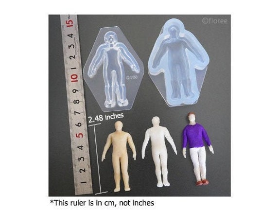 Silicone Mold 1/28 Scale Miniature Human Mold Miniature Male | Etsy