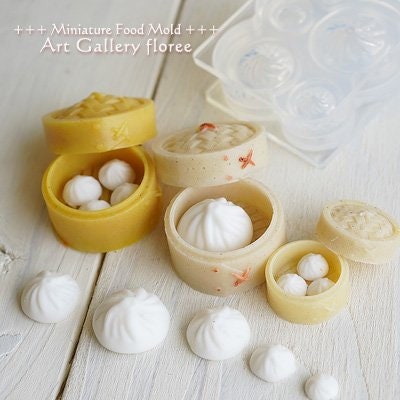 Silicone Mold Dim Sum Round Bamboo Steamer Mold 1:12 Scale - Etsy
