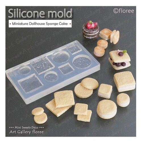 Silicone Mold Miniature Sponge Cake Mold in Rectangle and - Etsy