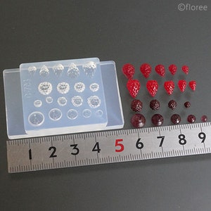 Silicone Mold, Miniature Fruits Molds, Raspberry Blueberry Strawberry ...