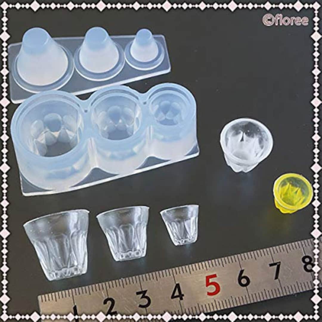 Silicon Resin Mold 3D Drinking Cups Mold in 3 Different Sizes, Original ...