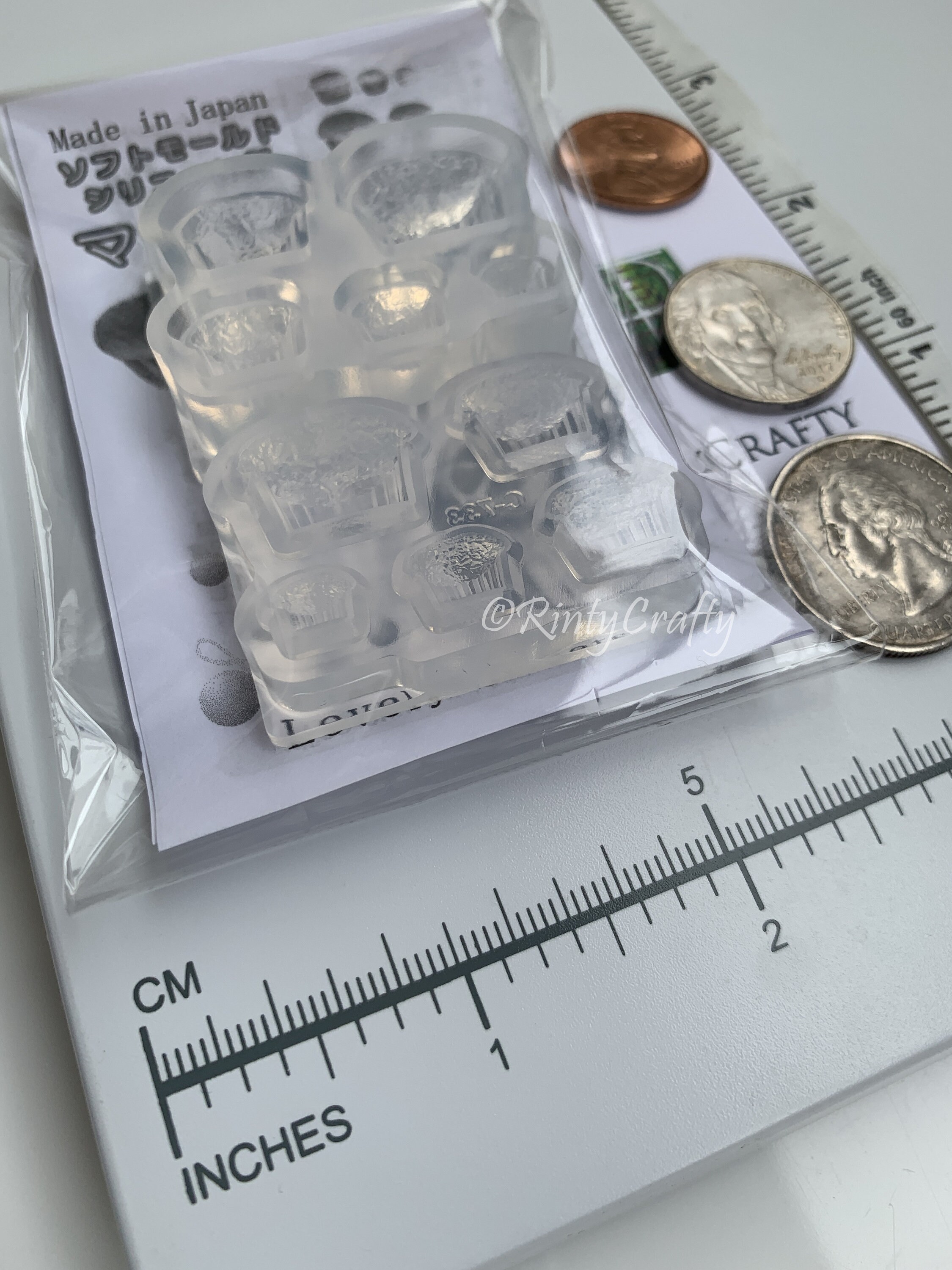 Silicone Mold, Muffin Mold, 1:12 Scale Dollhouse Miniature Compatible ...