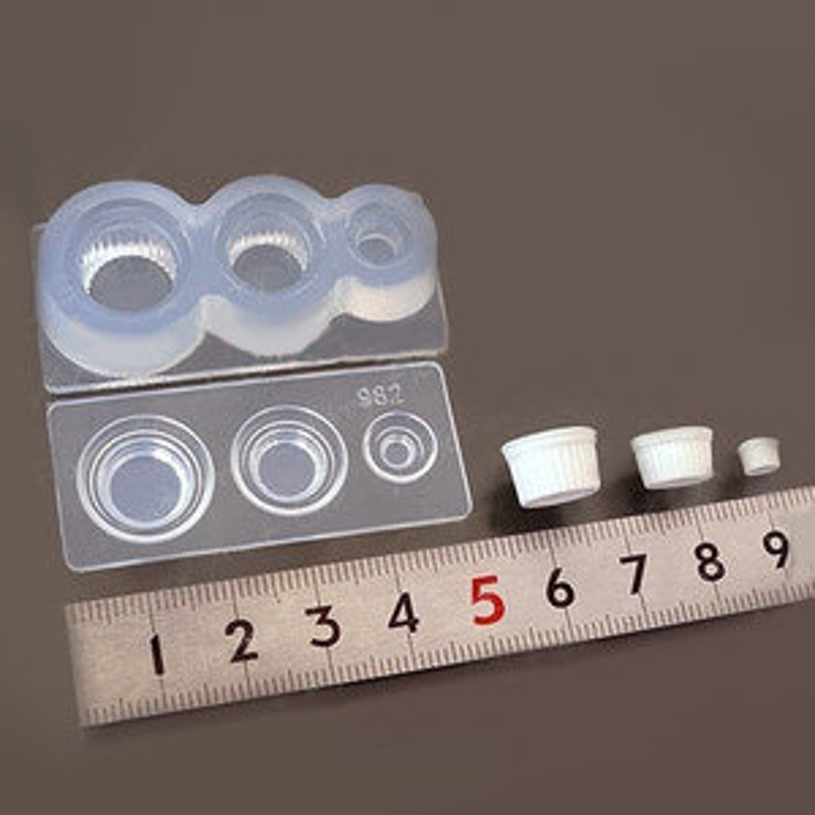 Silicone Mold, 3D Ramekin Mold, Miniature Creme Brulee Mold 1:12 ...