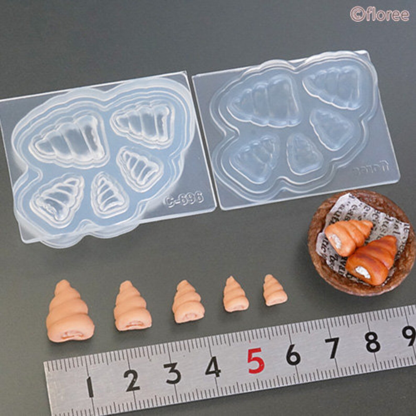 Silicone Mold Bread Cone Mold Miniature Cone Bread Mold Fake | Etsy