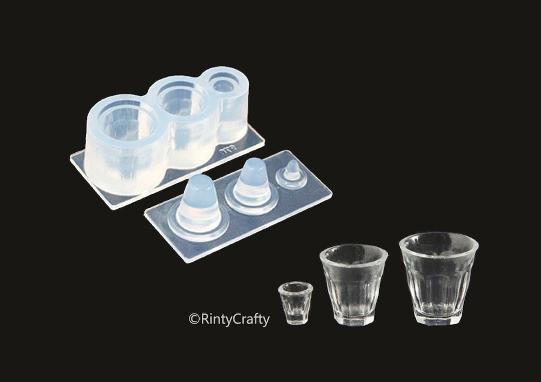 Silicone Mold, Miniature Cup Mold, Cafe Drinking Glass Mold, Drinking ...