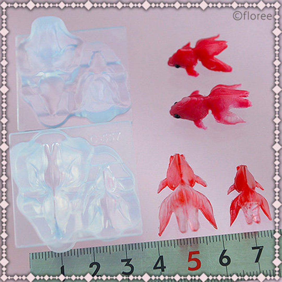 Silicone Mold, Miniature Goldfish Mold, Fish Mold, Lovely Animals ...
