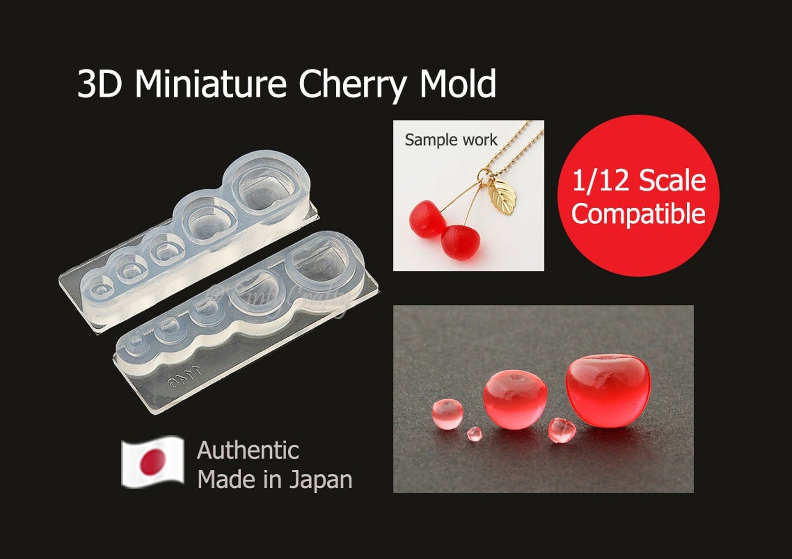 Silicone Mold Miniature Cherry Mold Fruits for 1:12 Scale - Etsy