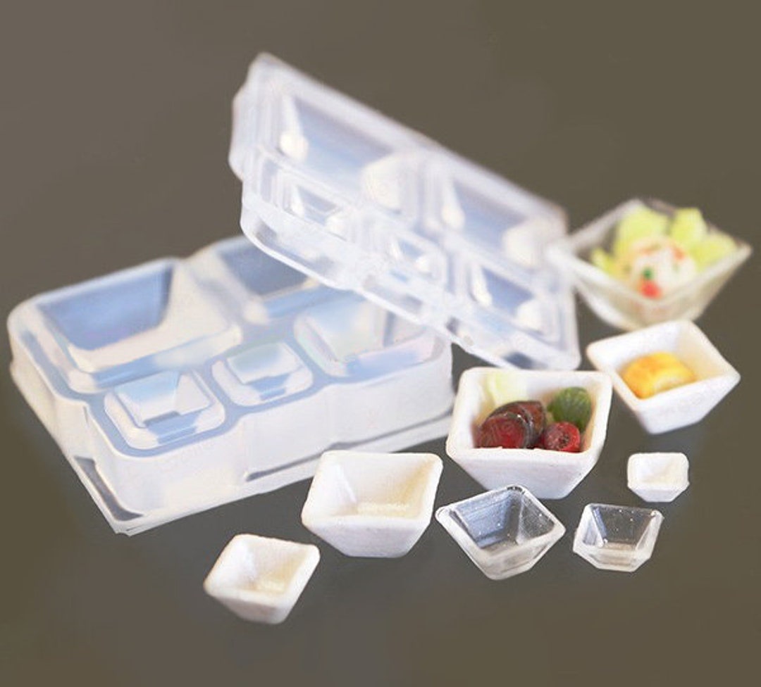 Silicone Mold, Square Plate Bowl Mold, Porcelain 5 Sizes Food Dish ...
