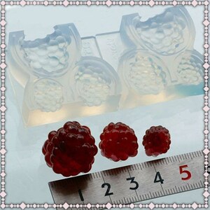 Silicone 3D Mold Berry Mold Blackberry Mold Raspberry Fake Food ...