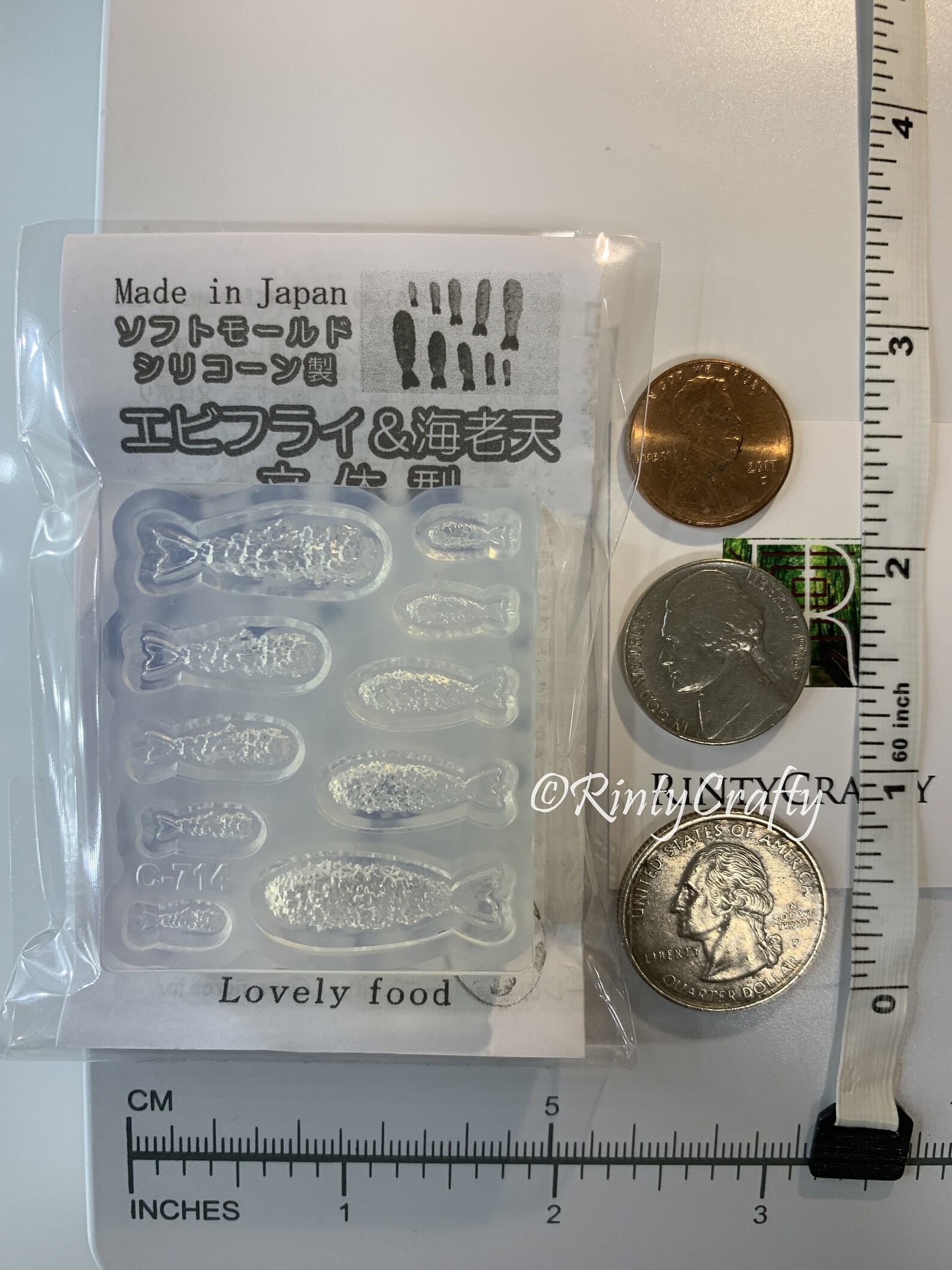 Silicone Mold Deep Fried Prawn Mold Ebi Fry Mold Miniature - Etsy