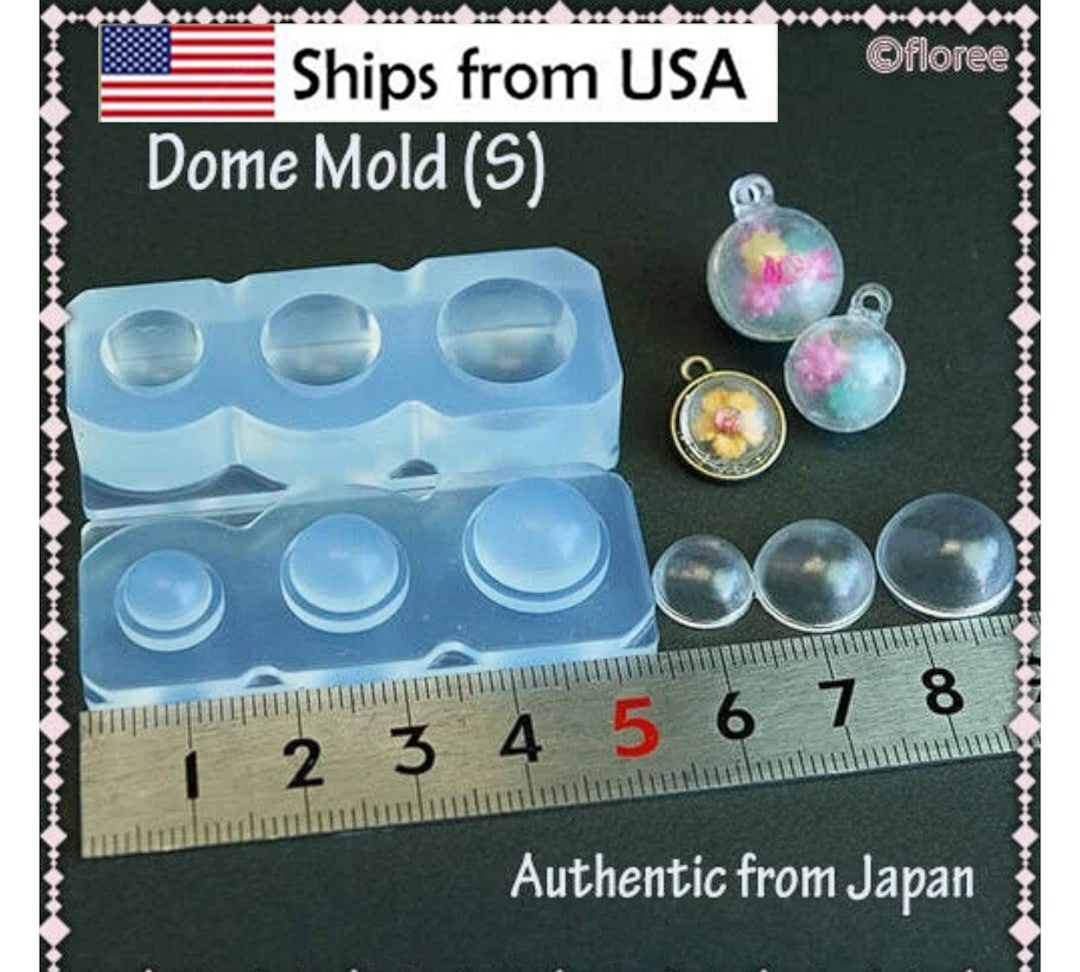 Silicone Mold (S) Hollow Dome Round Transparent Sphere Mold, Resin ...