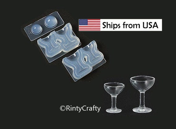 Silicone Mold Cocktail Glass Mold Wine Glass Mold Fake Food | Etsy