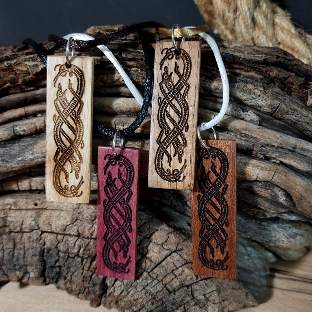 Nordic Rune Amulet: JELLING DRAGONS & FCK - Etsy