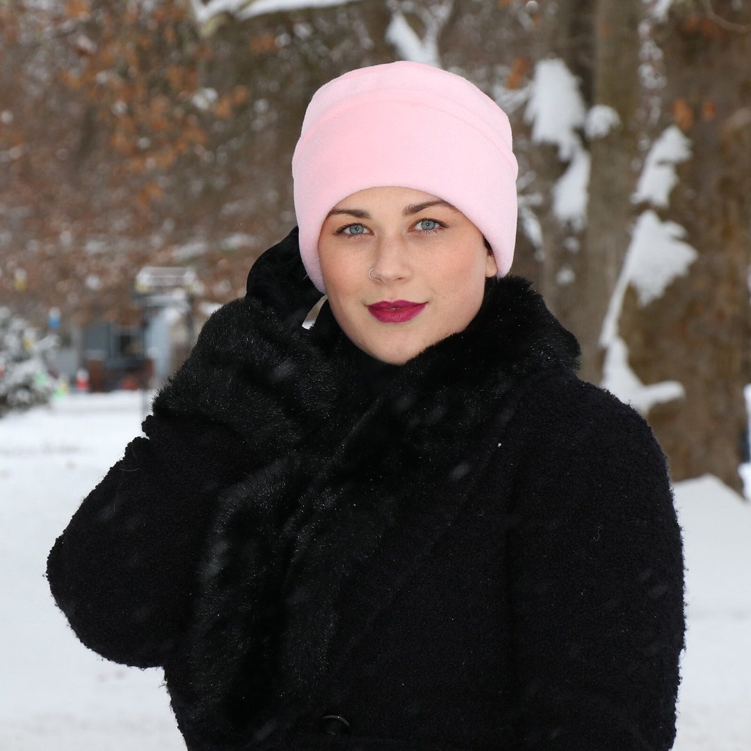 Luxury Fleece Pillbox Hat for Women Winter Hat Chemo Headwear - Etsy