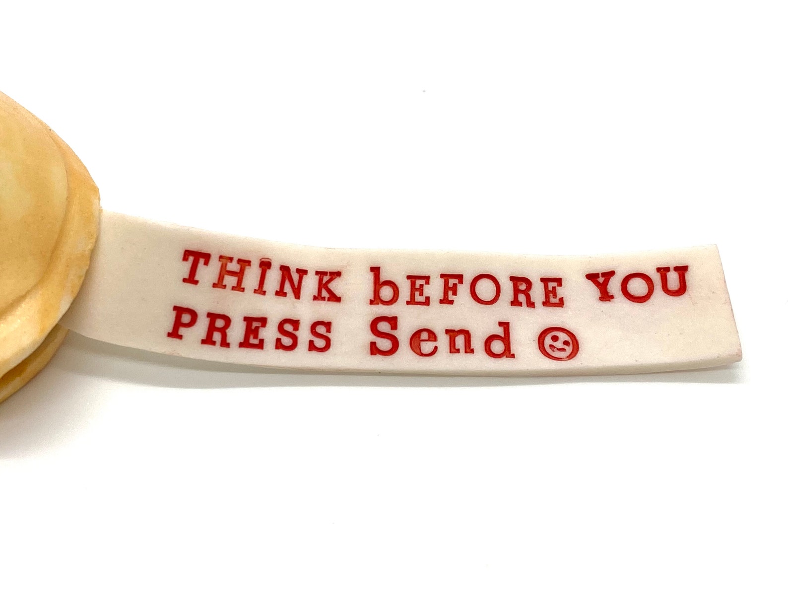 Think Before You Press Send Fortune Cookie | Etsy