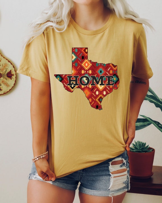Native American Print Texas Shirt Navajo Print Texas Home | Etsy