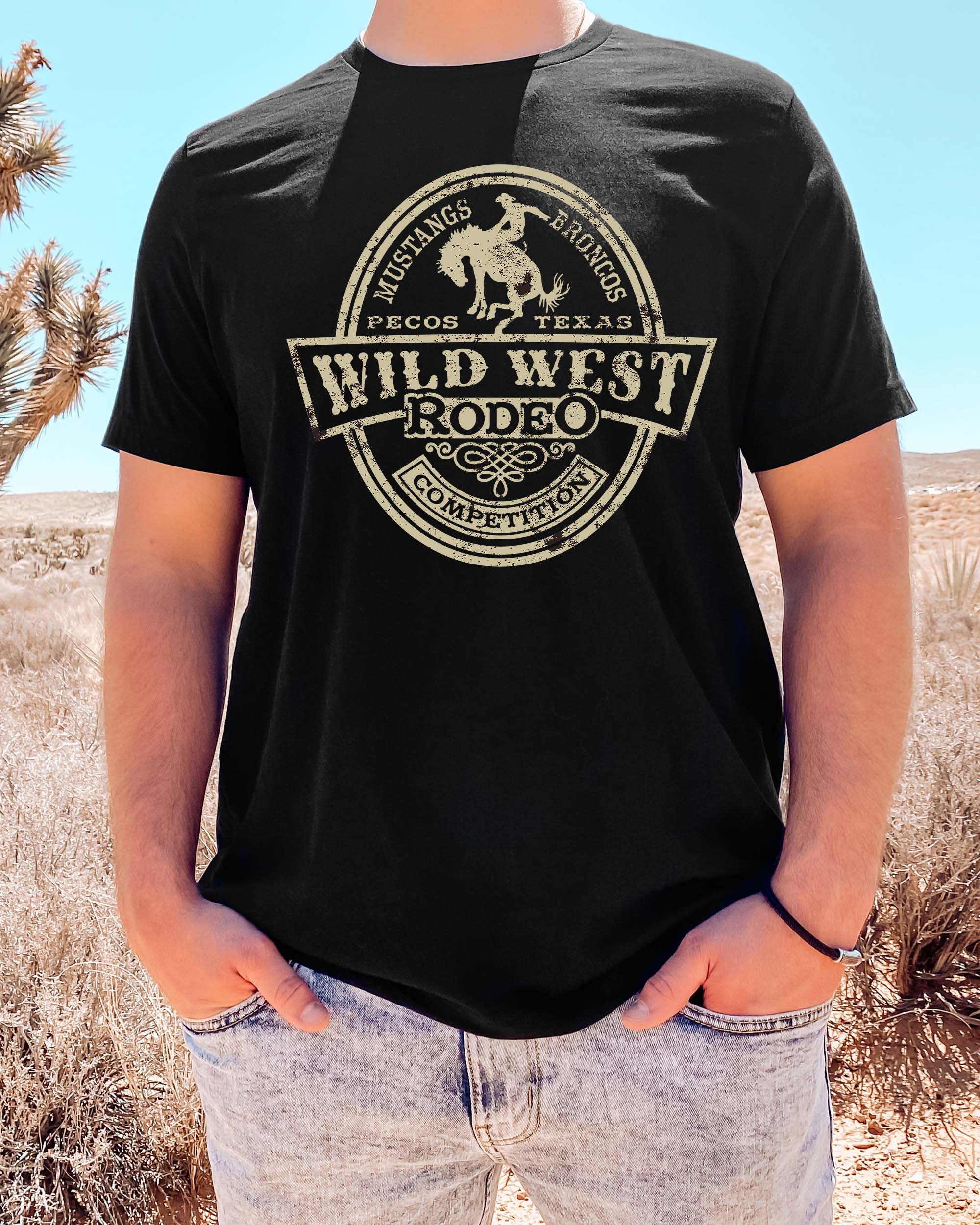 Wild West Rodeo Graphic Tee Western Shirt Vintage Western Tshirt Texas ...