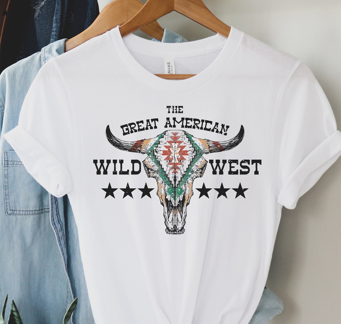 Great American Wild West T Shirt Western Graphic Tees - Etsy