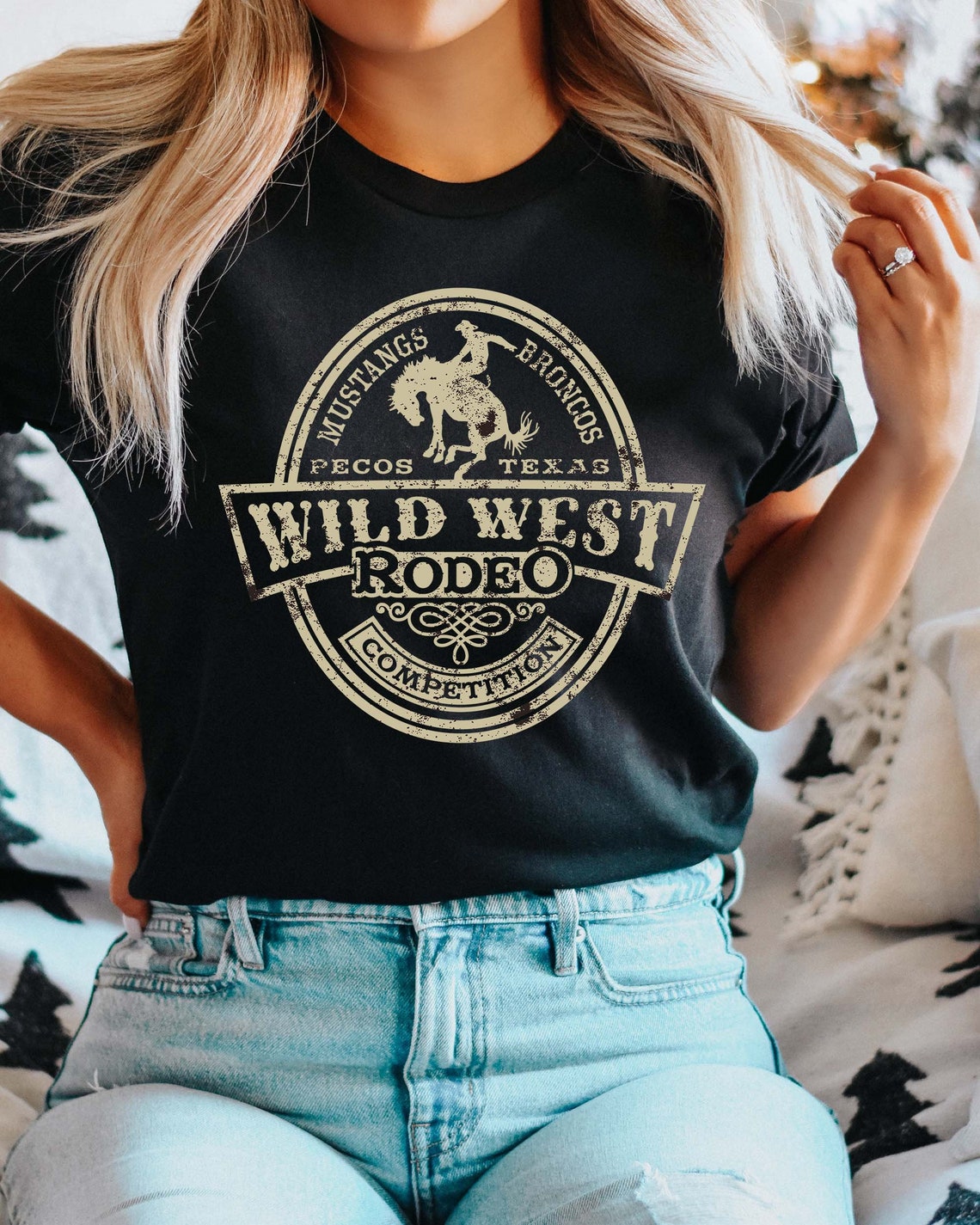 Wild West Rodeo Graphic Tee Western Shirt Vintage Western - Etsy