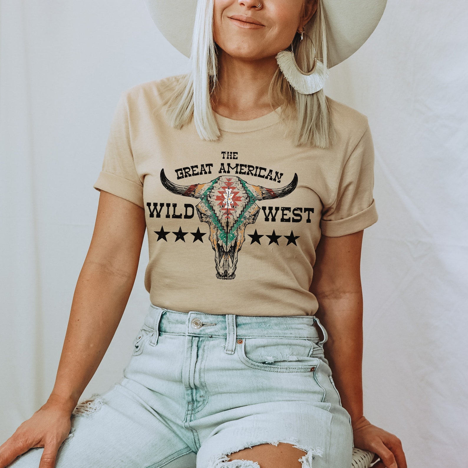 Great American Wild West T Shirt Western Graphic Tees - Etsy