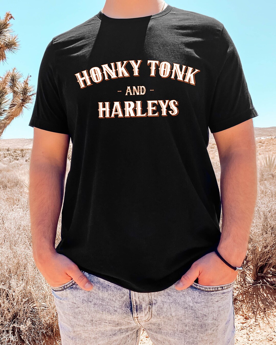 Honky Tonk Shirt - Harley Shirt - Vintage Graphic Tee - Motorcycle ...