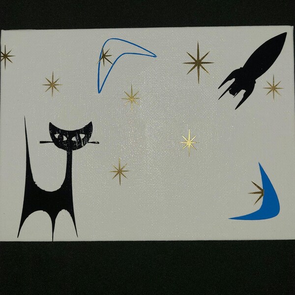 Atomic Cat Art - Etsy