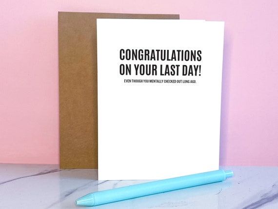 Funny Coworker Farewell